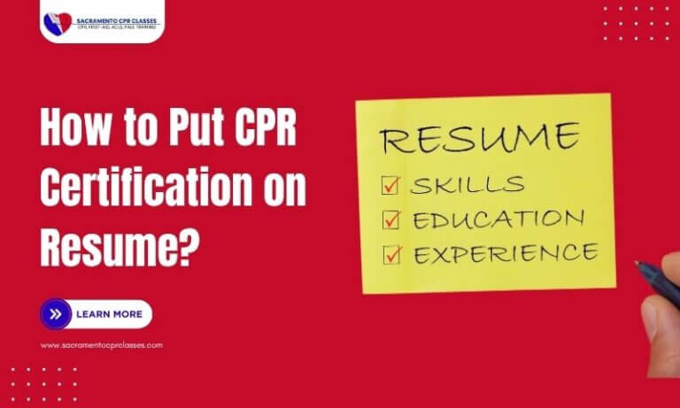 How to Put CPR Certification on Resume?